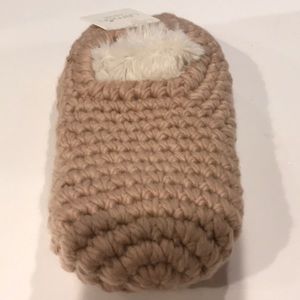 Lemon | Accessories | Nwt Lemon Knit Slippers With Faux Fur Lining ...
